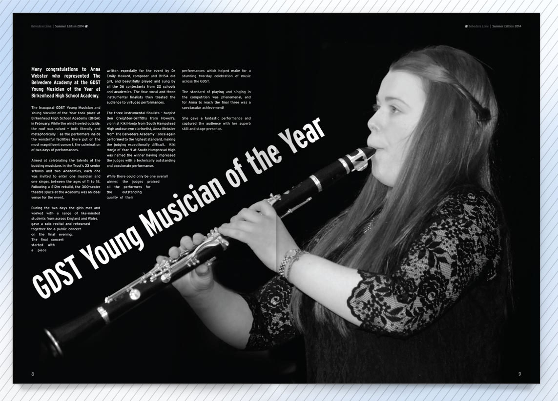 Design for schools: Redesign of Belvedere Magazine : : PETER DYKEAYLEN ...